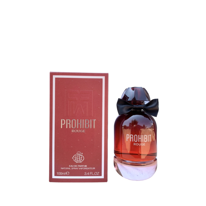 Prohibit Rouge 100 ml EDP By Fragrance World - Perfumes For Less NG