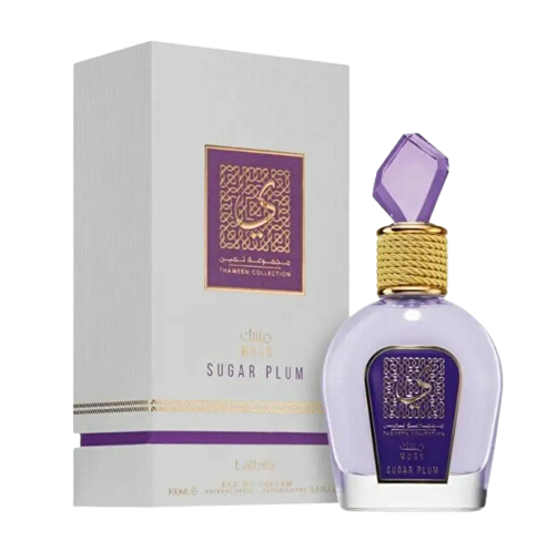 Lattafa Thameen Musk So Poudree Plum EDP 100ml - Perfumes For Less NG Lattafa Thameen Musk So Poudree Plum EDP 100ml - Perfumes For Less NG